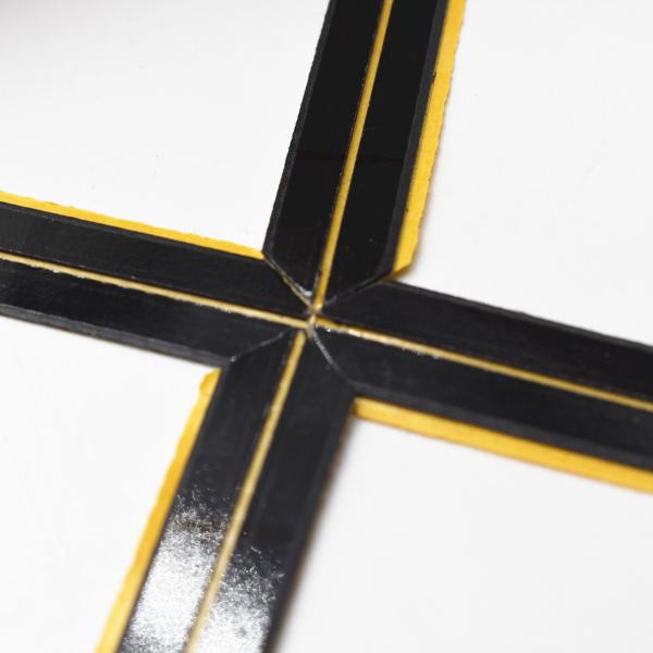 Quality Adhesive Die Cutting Creasing Matrix Black Paper Base OEM for sale