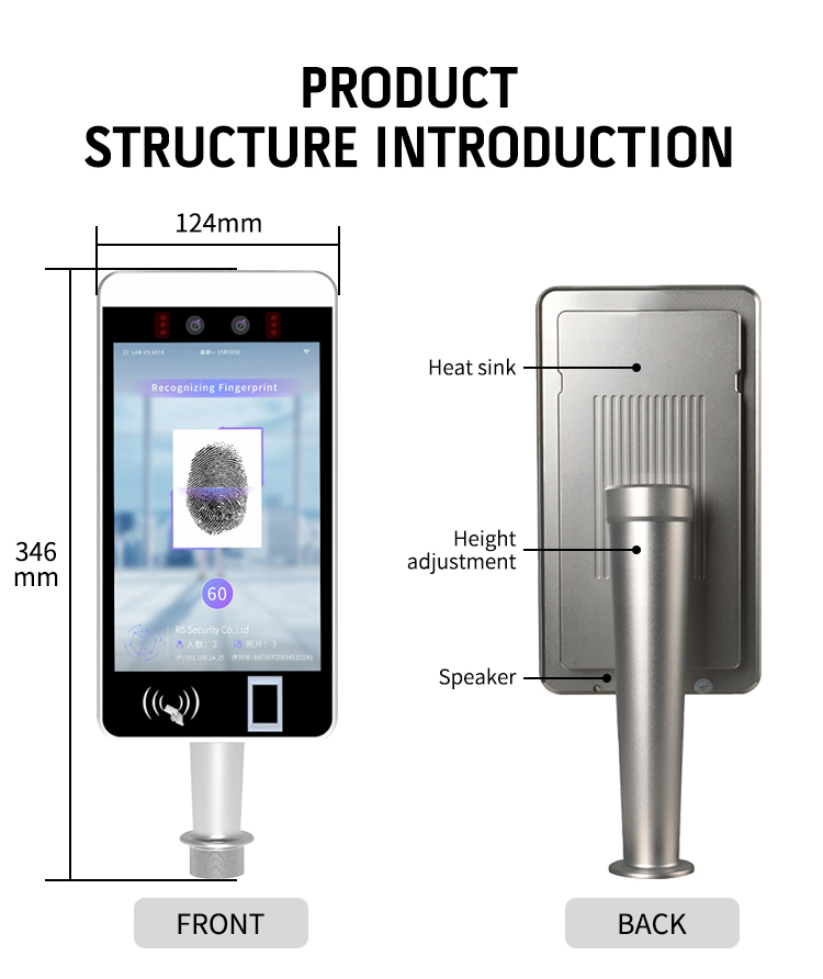 Temperature Test Face Recognition Module From RS Security Co.,Ltd