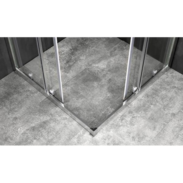 Quality Stylish Square Shower Enclosures With Chromed Profile For Modern for sale