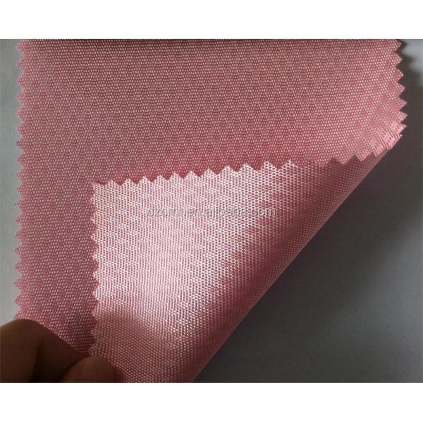 Quality Coated Pink Bar Diamond Implicit Jacquard 100% Polyester Oxford Fabric for Items for sale
