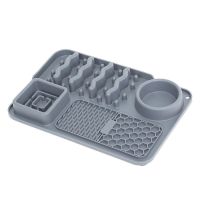 Quality Customizable Silicone Pet Bowl Lick Mat for Slow Eating and Anti-Obesity for sale