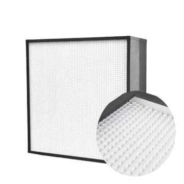 Quality Glassfiber HEPA & ULPA Filters Deep Pleated HEPA Filter Aluminum Or Galvanized for sale
