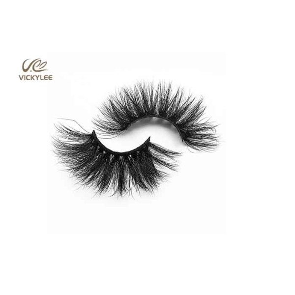 Quality Dramatic Fluffy Crossed Long 21MM 5D Mink Lashes for sale
