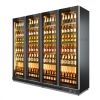china Width 2240mm Beverage Display Refrigerator 4 Door Beer Cooler With Warm LED