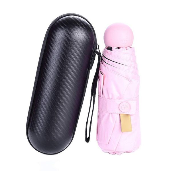 Quality Portable EVA Travel Case , Capsule Folding Umbrella Case for sale