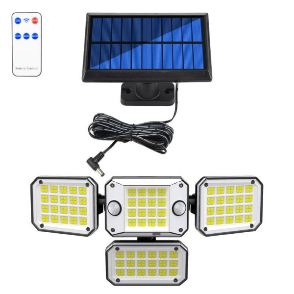 Quality Waterproof Solar Exterior Wall Lights Wall Mounted Solar Powered Smart Lights for sale