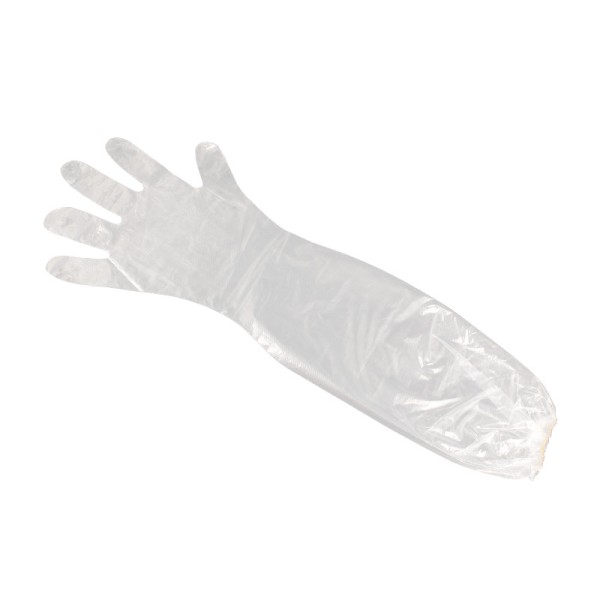 Quality Veterinary Equipment 60cm Long Arm Length Plastic Gloves Single Use for sale