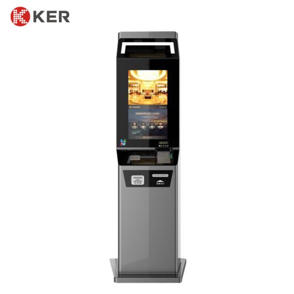 Quality Identity Authentication Touch 19 Inch Hotel Self Check In Machine for sale