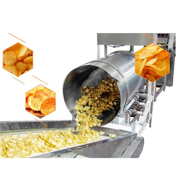 Quality 380V Fried Potato Chips Production Line 1500kg/H Quick Heating for sale