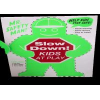 Quality Colorful Corrugated Plastic Sign Panels Warning Board Slow Down Signs for sale