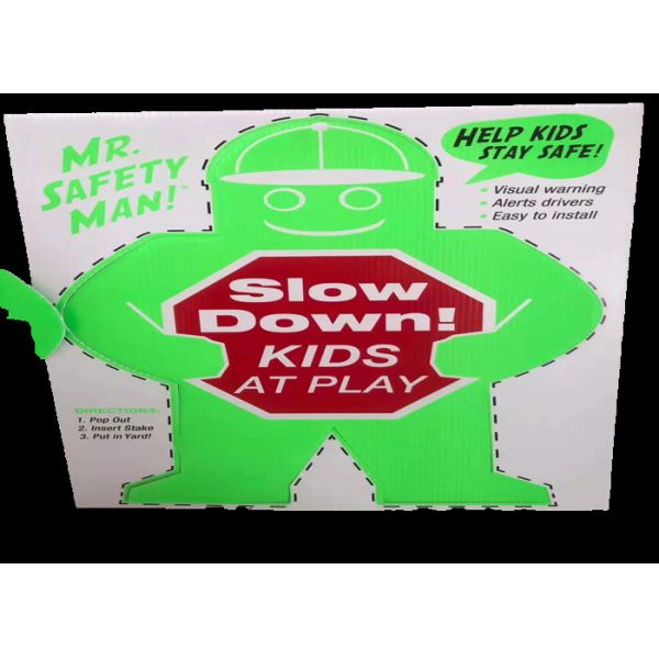 Quality Colorful Corrugated Plastic Sign Panels Warning Board Slow Down Signs for sale
