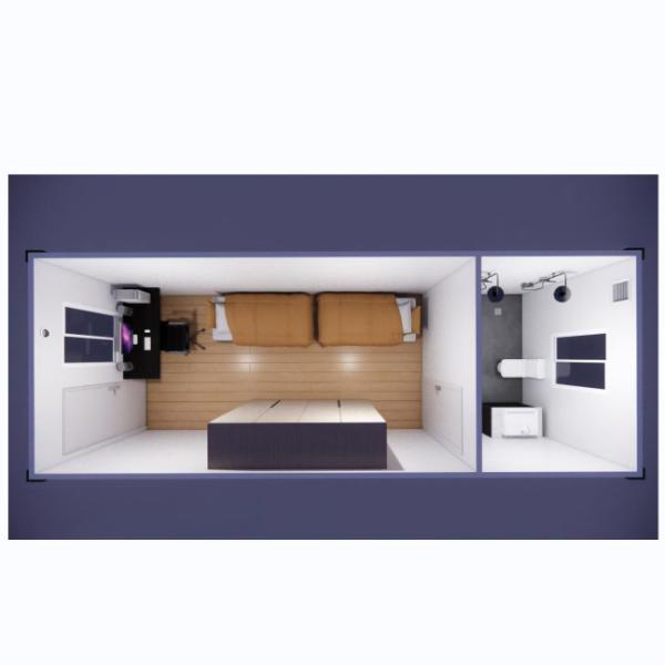 Quality Readymade Single Bedroom Container House Custom Modern Tiny Container Homes for sale