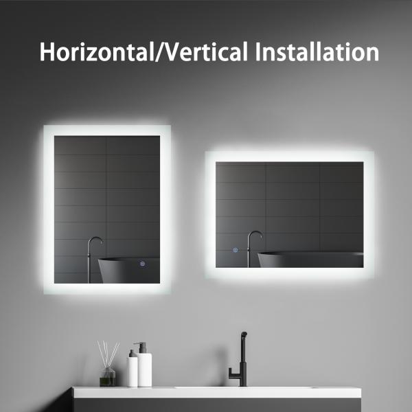 Quality 5mm Environmental Silver Mirror LED Backlit Touch Screen Smart Large Mirror for for sale