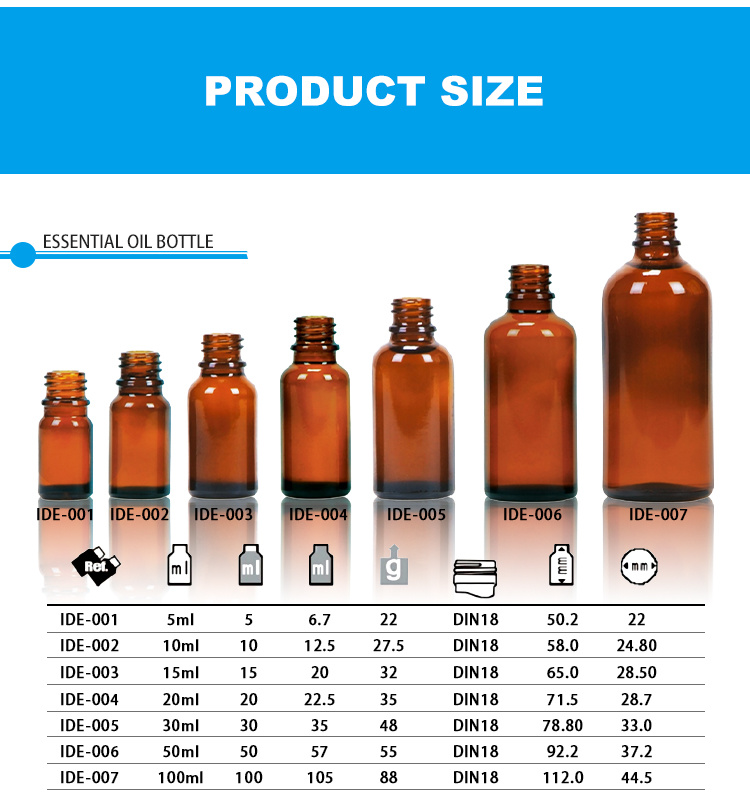 Glass Dropper Bottle Essential Oil Bottle