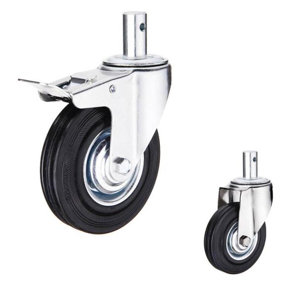 Quality 352lbs Capacity Solid Rubber Casters for sale