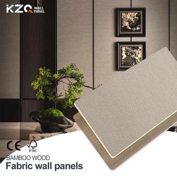 Quality Fabric Wall Panels Bamboo Charcoal Waterproof Background Wall Panel For Interiors Homes for sale