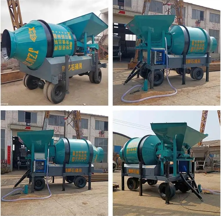 Compact concrete mixer model