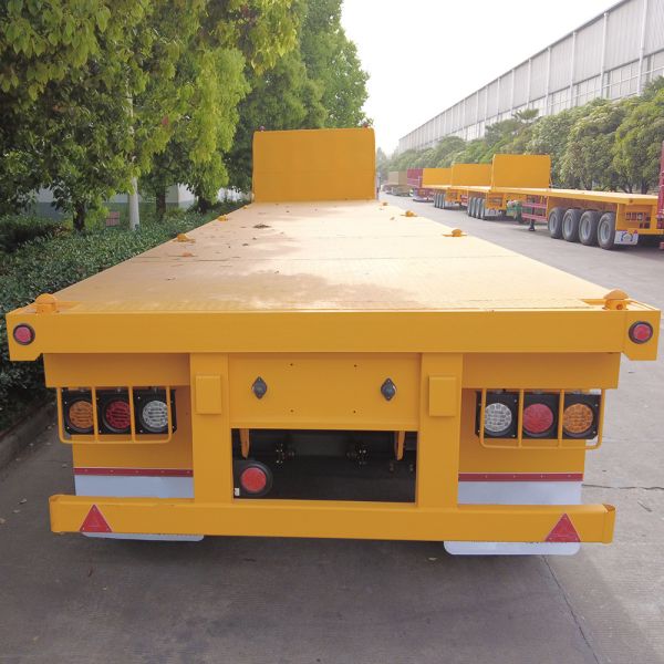 Quality Africa 4 Axles Semi Trailer 80 Ton Flat Bed for Heavy Duty Transport and Logistics for sale