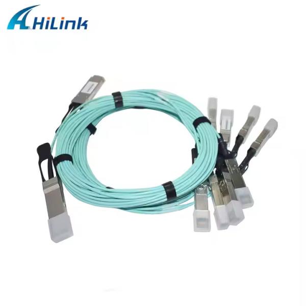 Quality 40G QSFP+ 4XSFP AOC Cable MMF 1M-5M QSFP to 4-SFP+ Active Optical Cables for sale