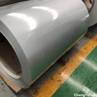 PE Coating White Color PPGL Steel Coil Energy Efficient Pencil Hardness ≥2H