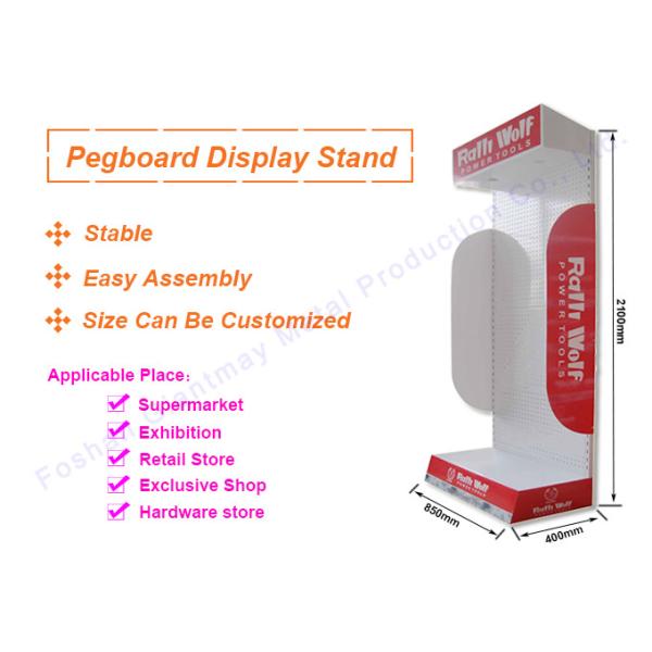 Quality High Quality Product Display Ideas Steel Stand Pegboard Panel for sale