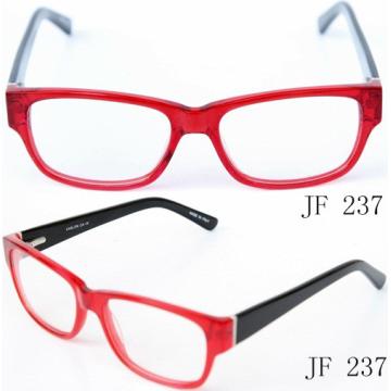 Quality Classical Acetate Eyeglass Frames For Women, Red Ladies Acetate Optical Frames for sale