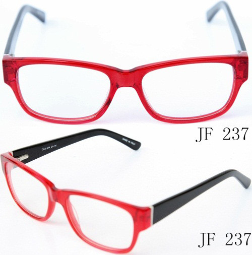 Quality Classical Acetate Eyeglass Frames For Women, Red Ladies Acetate Optical Frames for sale