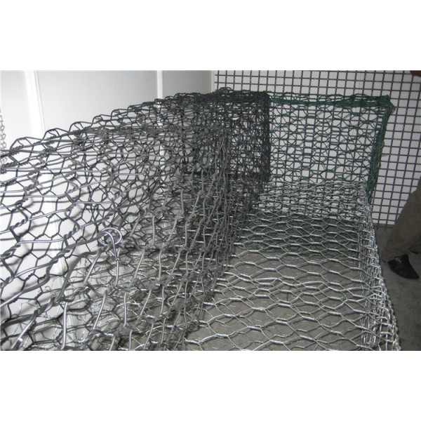 Quality Riverbank 2x1x1m Hexagonal Gabion Box 60x80 Galvanised Gabion Baskets for sale