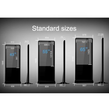 Quality Indoor Touch Screen Kiosk / HD LED Digital Signage Display For Supermarket for sale