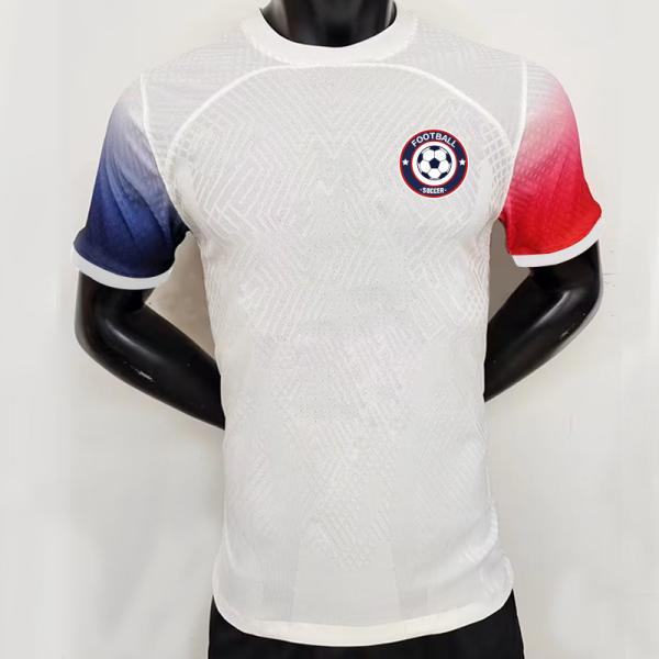 Quality 100% Polyester Custom Football Jersey 140-145gsm White Soccer Jersey for sale
