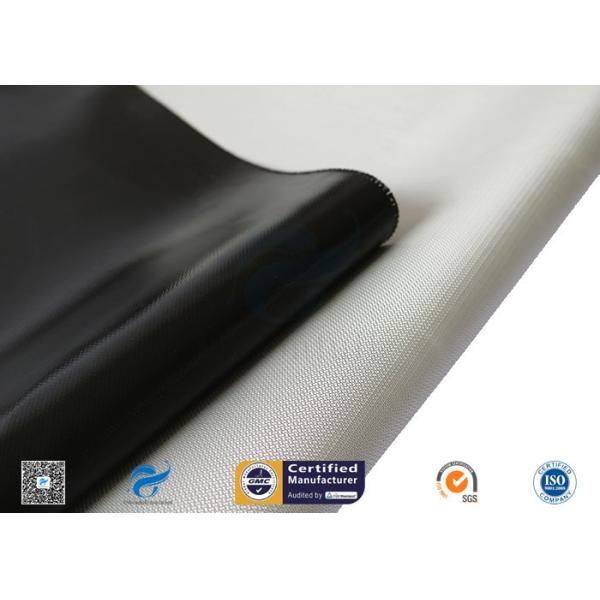 Quality Custom Black Silicone Coated Fiberglass Fabric Heat Protection High Strength for sale