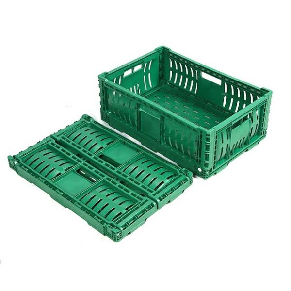Quality Vented Foldable Fruit And Vegetable Plastic Crates Loading Capacity 20kg for sale