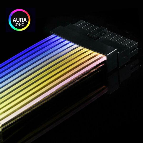 Quality Brand new 5V 3Pin 24Pin ARGB Computer Straight Cable Synchronous Single for sale