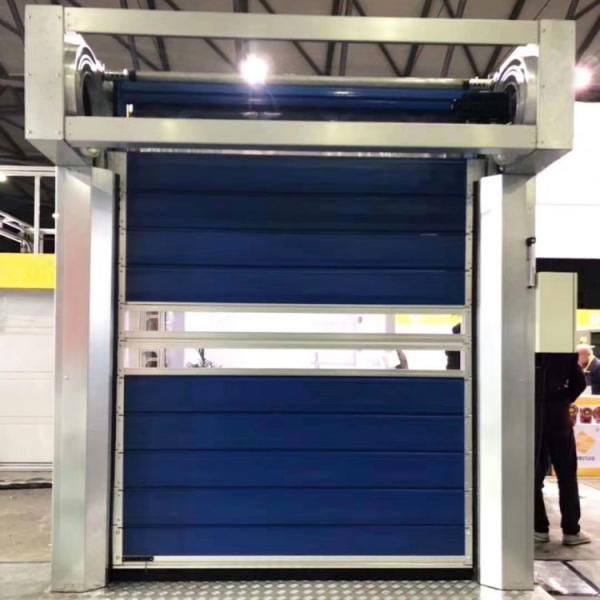 Quality Fast Speed Motor Drive Automatic Roller Door Panel Made Of Two Layers Aluminum for sale