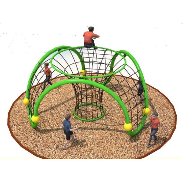 Quality Metal Climbing Net Frame 6 Stand Rope Outdoor Playground For Kid for sale