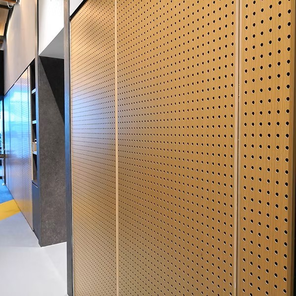 Quality 16mm/6mm Veneer timber Micro Perforated Acoustic Panels Ceiling Tile for sale