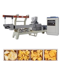 Quality Bugles Tortilla Corn Chips Fried Snack Production Line 100 - 300kg/H for sale