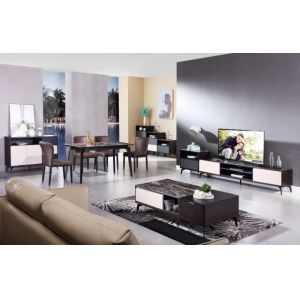 Quality Modern Home Sintered Stone Dining Table Set Furniture With Chairs for sale