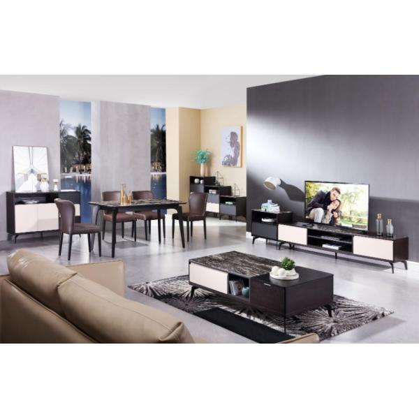 Quality Modern Home Sintered Stone Dining Table Set Furniture With Chairs for sale