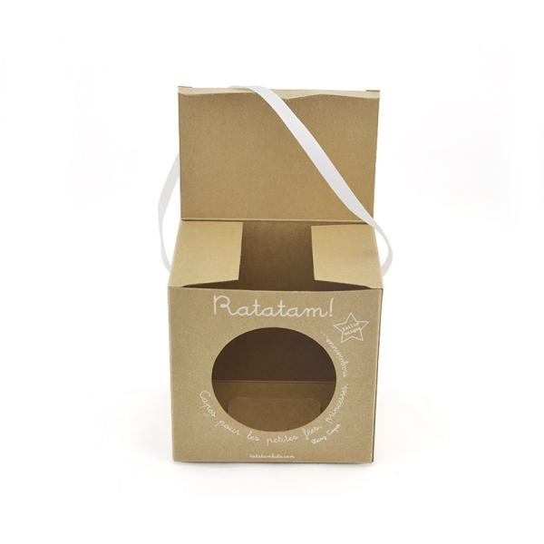 Quality Custom Printed 350gsm Kraft Cardboard Package Box With Display Window for sale