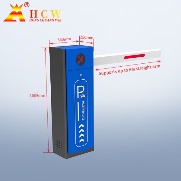 Quality HCW Automatic LED Boom Barrier Gate 3-6m Arms For Vehicle Parking Traffic for sale