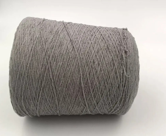 Quality 100% Cotton Chenille Yarn Dyed Texturized Type 1/6NM-1.2NM Count for sale