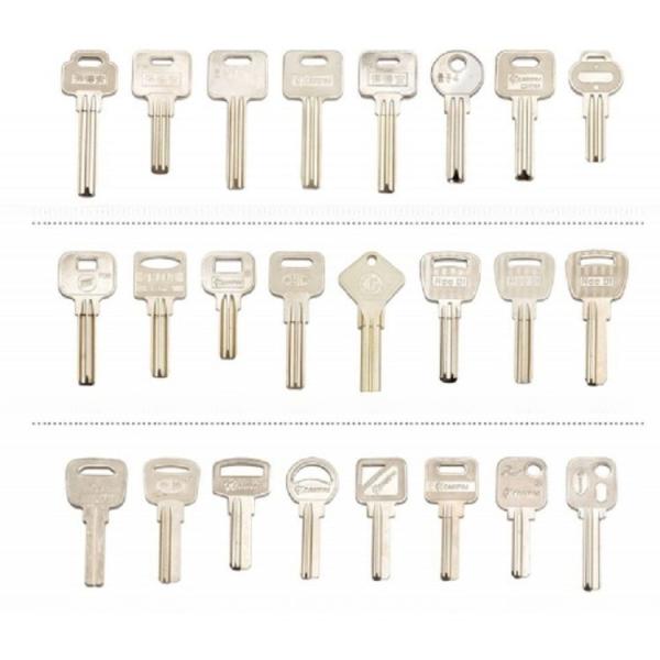 Quality Car Key Fob Compatible Magnetic Metal Door Key Plastic Blank Keys with Customized Logo for sale