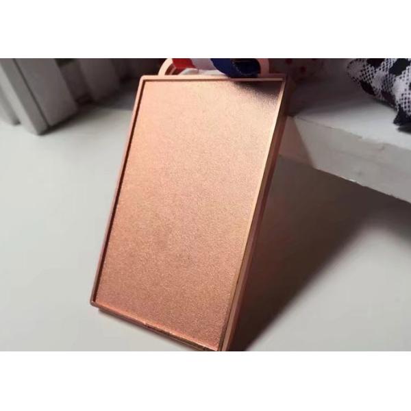 Quality Square Shape Custom Metal Medal 70*50*4mm For Team Badminton Games for sale