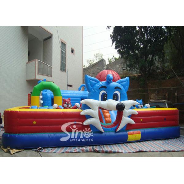 Quality Happy cat toddler toy outdoor inflatable fun land from China Sino Inflatables for sale