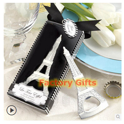 Quality Paris Themed Wedding Souvenir Gifts Metal Eiffel Tower Bottle Opener for sale