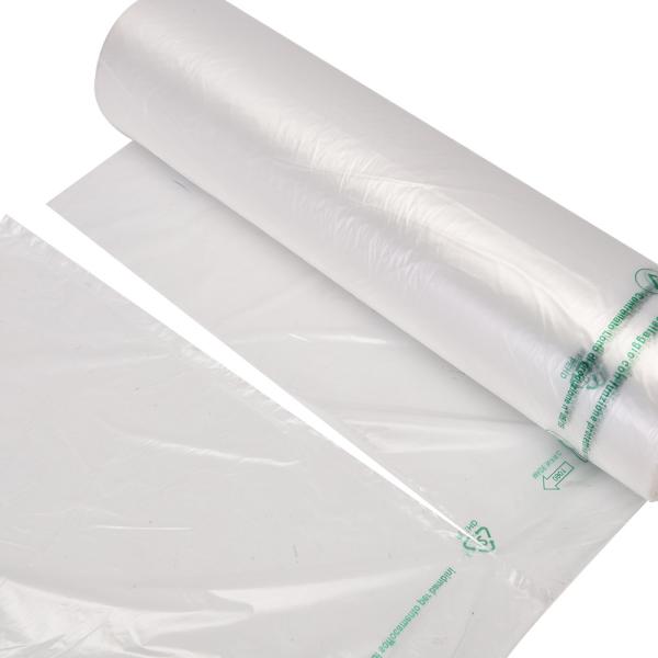 Quality Transparent HDPE Food Packaging Flat Bag On A Roll For Fruits Vegetable Bread for sale