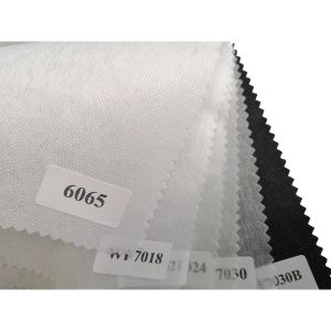 Quality GAOXIN Chinese White Fusible Non Woven Interlining Fabric for Ecofriendly for sale