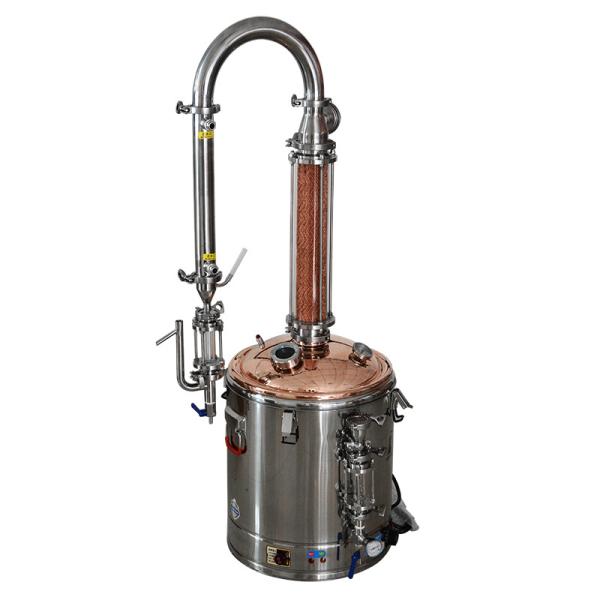 Quality Essential Oil Extractor Distillation Vacuum Steam Stainless Steel 25L for sale
