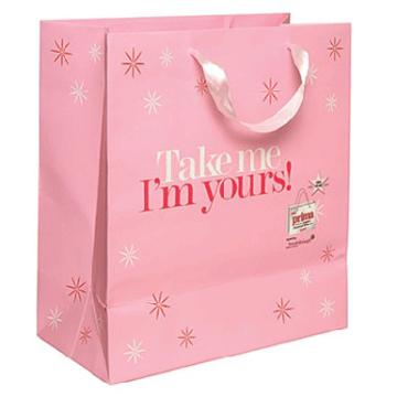 Recycled Art Paper Luxury Gift Bags CMYK Matt Lamination
